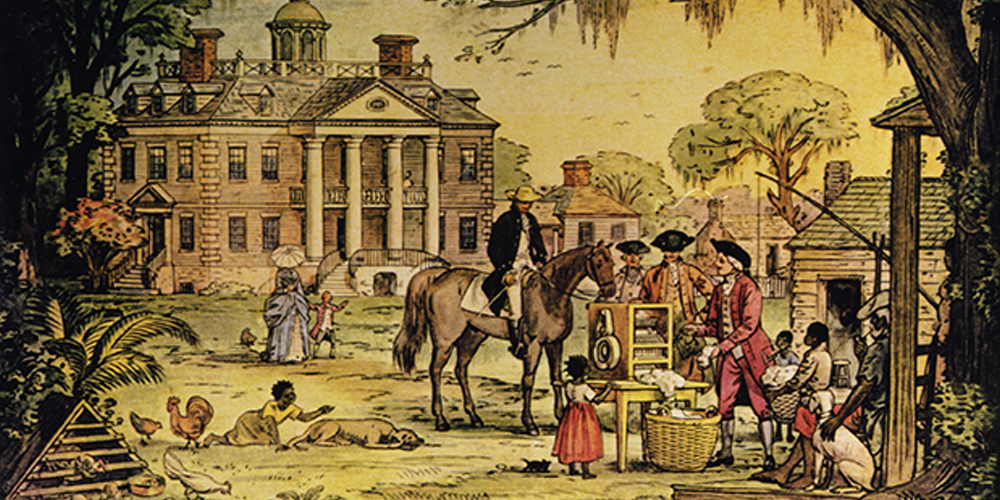 Print of Mulberry Grove in 1794 – Opening America's Archives